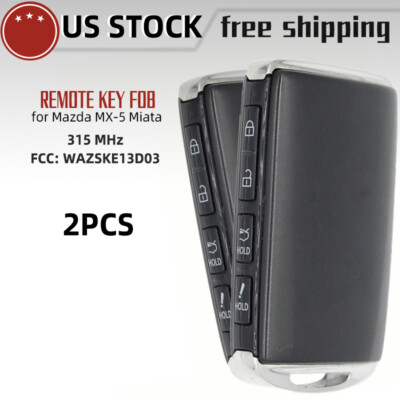 2 For 2020-2021 Mazda MX-5 Miata Smart Key Remote - 315MHz WAZSKE13D03 ...