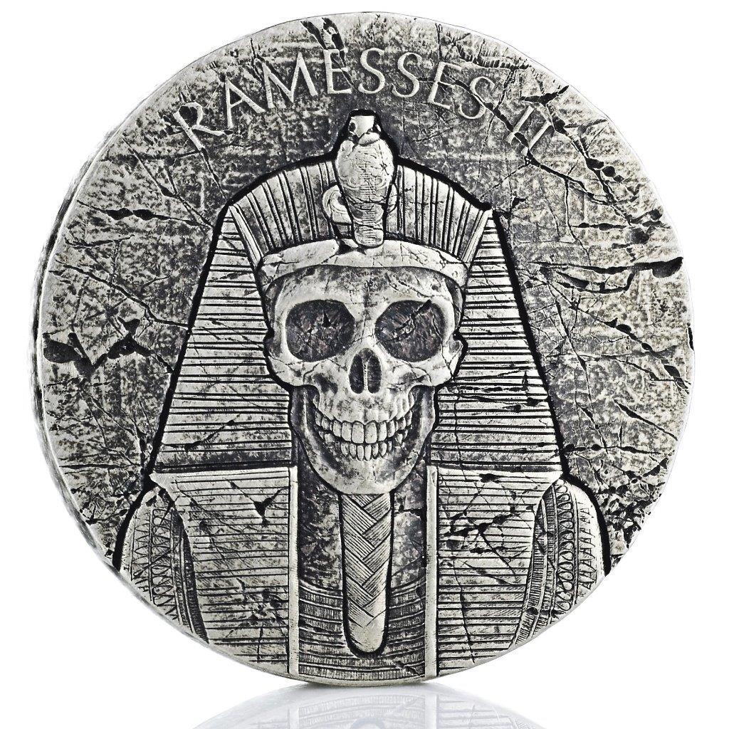 2017 2 oz Ramesses II AFTERLIFE Egyptian Silver Coin .999 Republic of ...