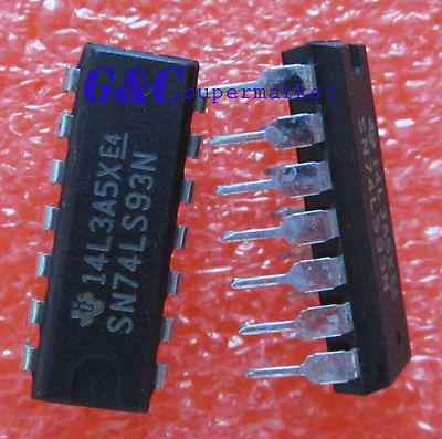 10PCS SN74LS93N 74LS93 TI IC 4-BIT BINARY COUNTER 14-DIP NEW Z82 | eBay