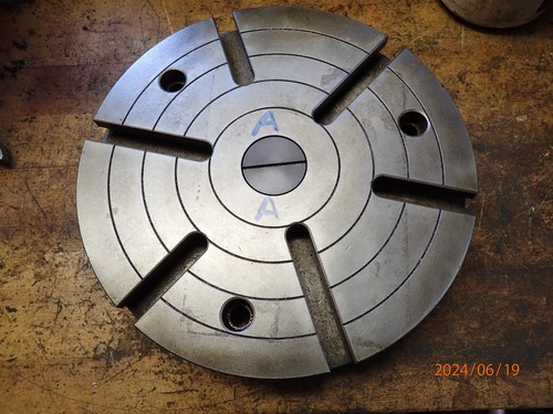 LOT A ROTARY TABLE TOP POSSIBLE VERTEX PART MACHINIST JIG FIXTURE ...