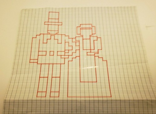 Minecraft Drawings On Graph Paper