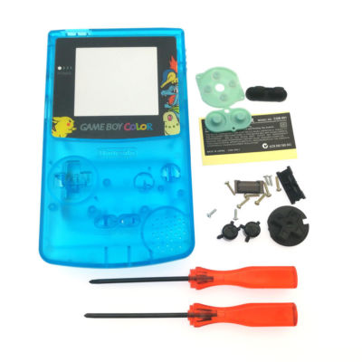GBC Nintendo Game Boy Color Replacement Housing Shell Screen Blue ...