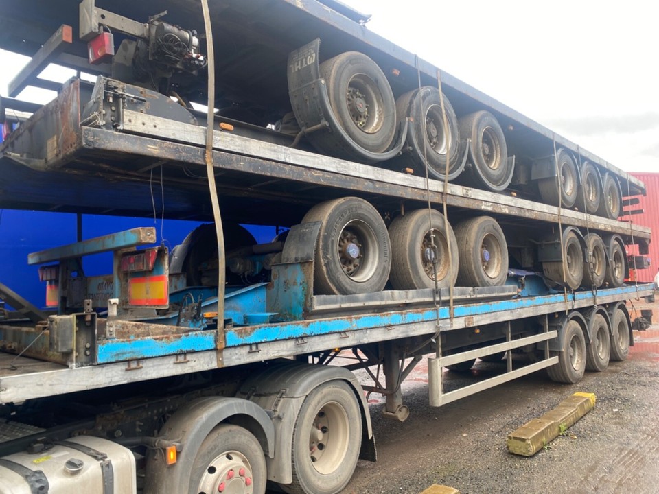 Stack of 5 flat trailers | eBay