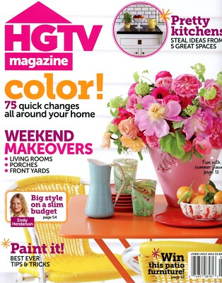 HGTV Magazine, June - July 2012 / Weekend Makeovers, Paint, Kitchens ...