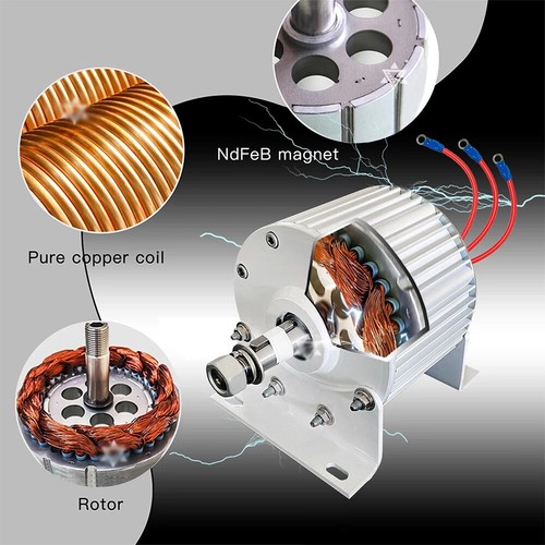 5000W 48V 96V 220V 380V Permanentmagnet Generator 3Phasen 300r/m ...