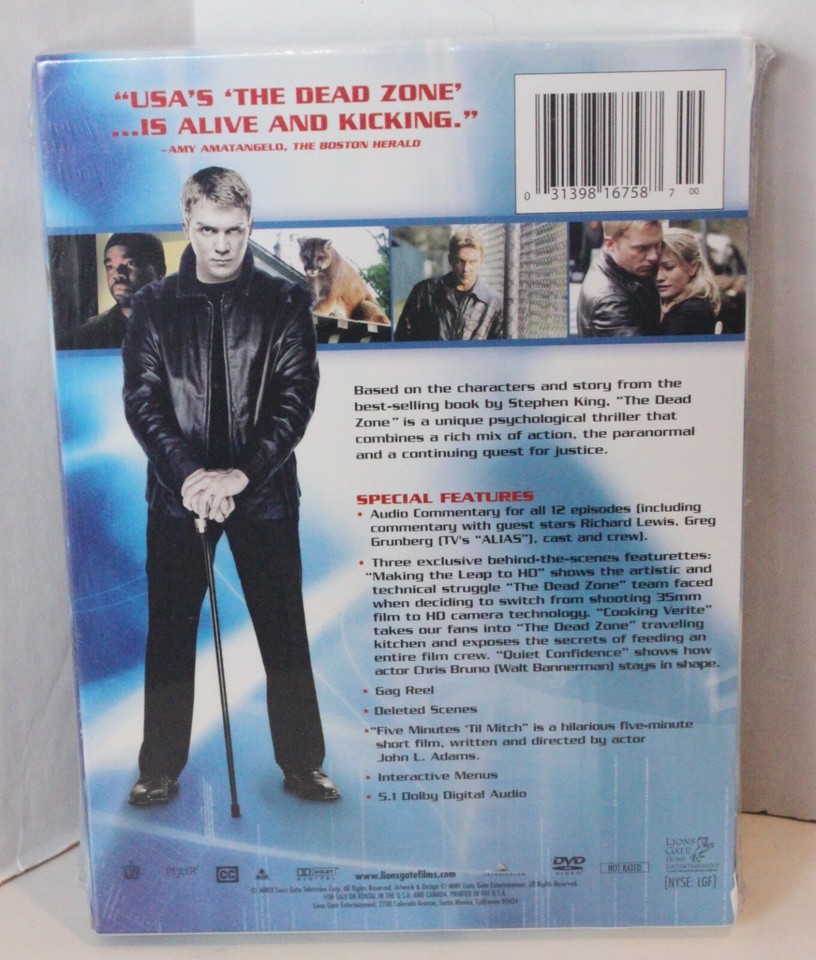 Brand New Sealed The Complete Third Season of The Dead Zone DVD | eBay