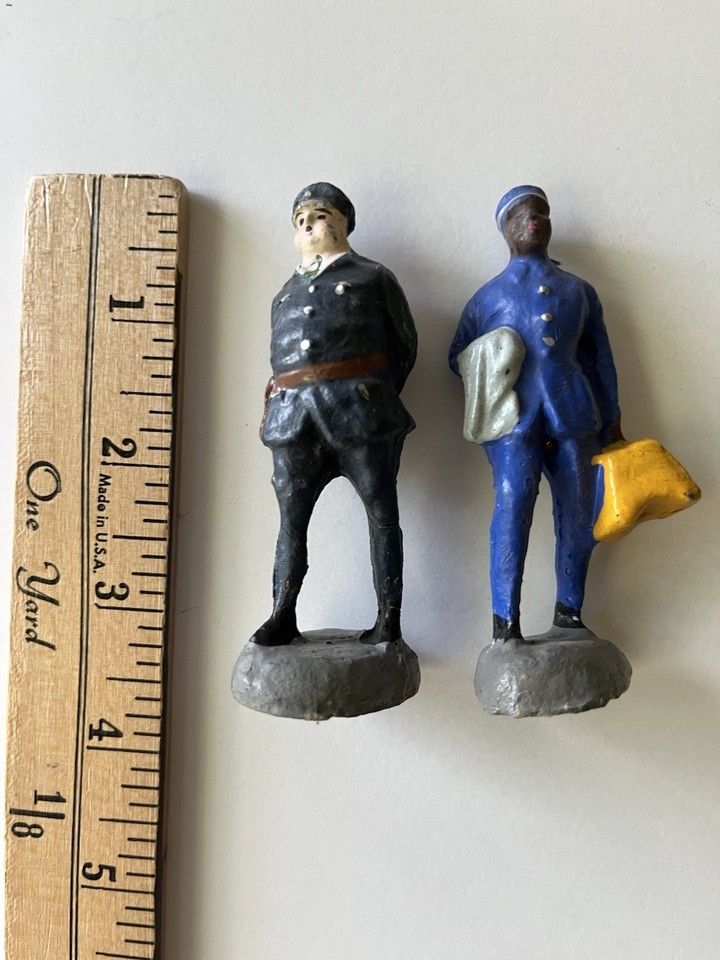 Old TRICO Japan 1930s Railroad Station, 75-80mm Workers & Passengers, 7 ...