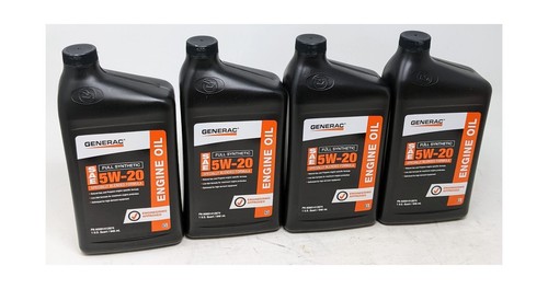 Generac 4-Quarts Full Synthetic Motor Oil 5W-20 SN Part A0001412874 | eBay