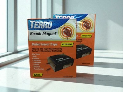 2 TERRO T256SR Poison Free Cockroach Roach Magnet killer Ants, Spiders ...