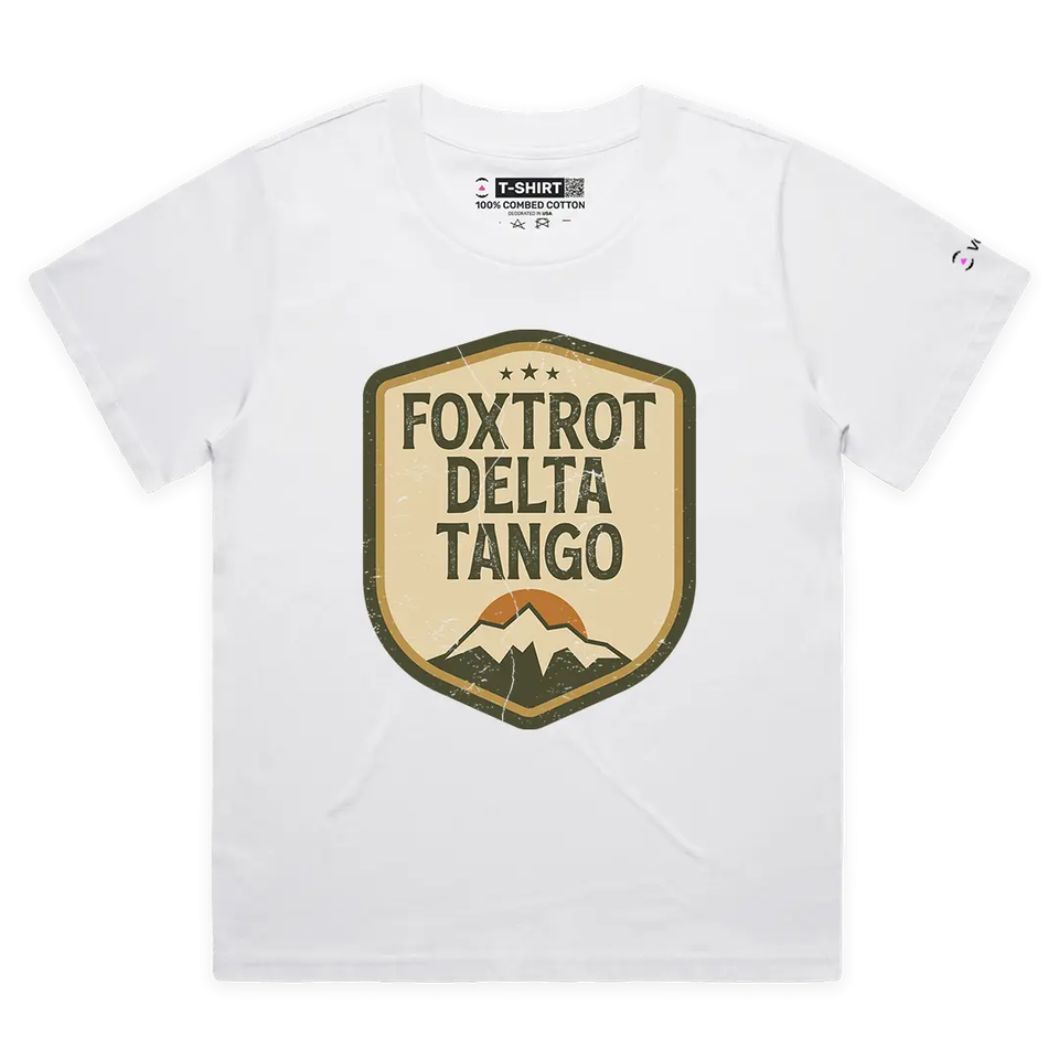 VOICEART Foxtrot Delta Tango Army Code Humor Funny Graphic Premium T ...