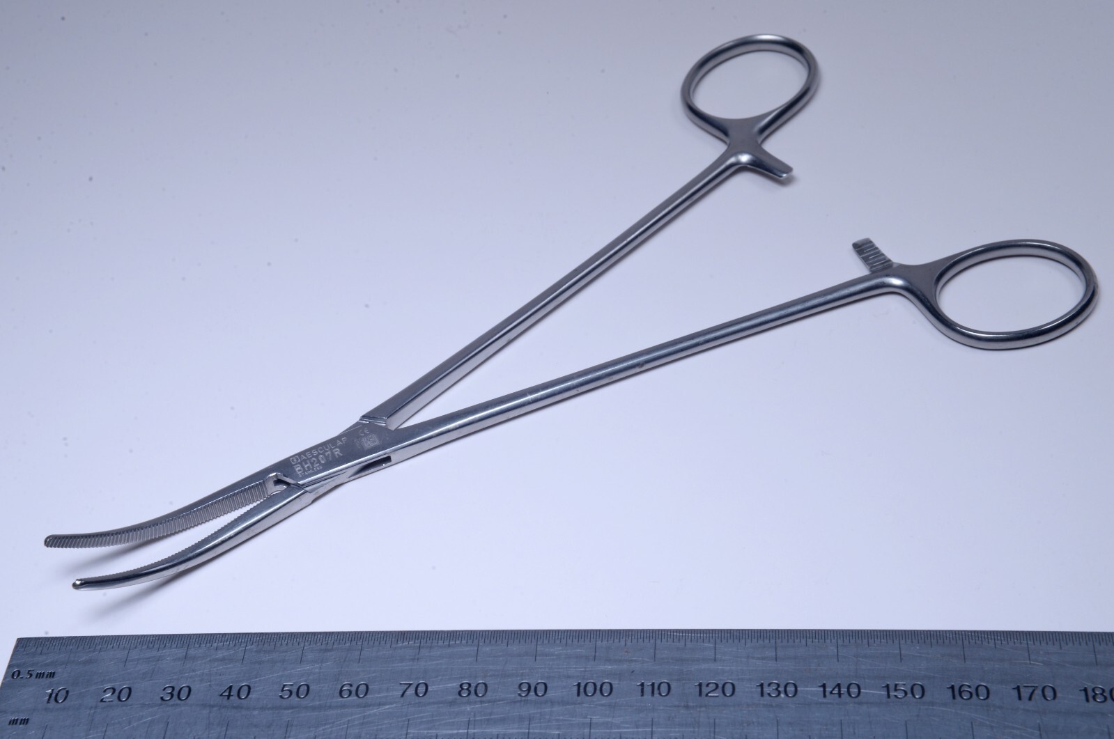 Aesculap #BH207R HEISS Hemostatic Forceps 7¾" Curved Stainless Steel ...