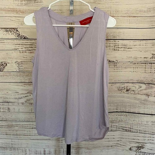 Akira Chicago Res Label Purple open back flouncy swing top blouse shirt ...
