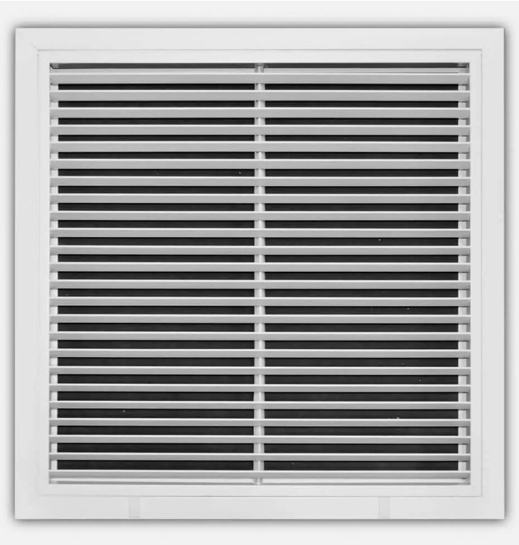 20 in. x 20 in. Aluminum Fixed Bar Return Air Filter Grille in White | eBay