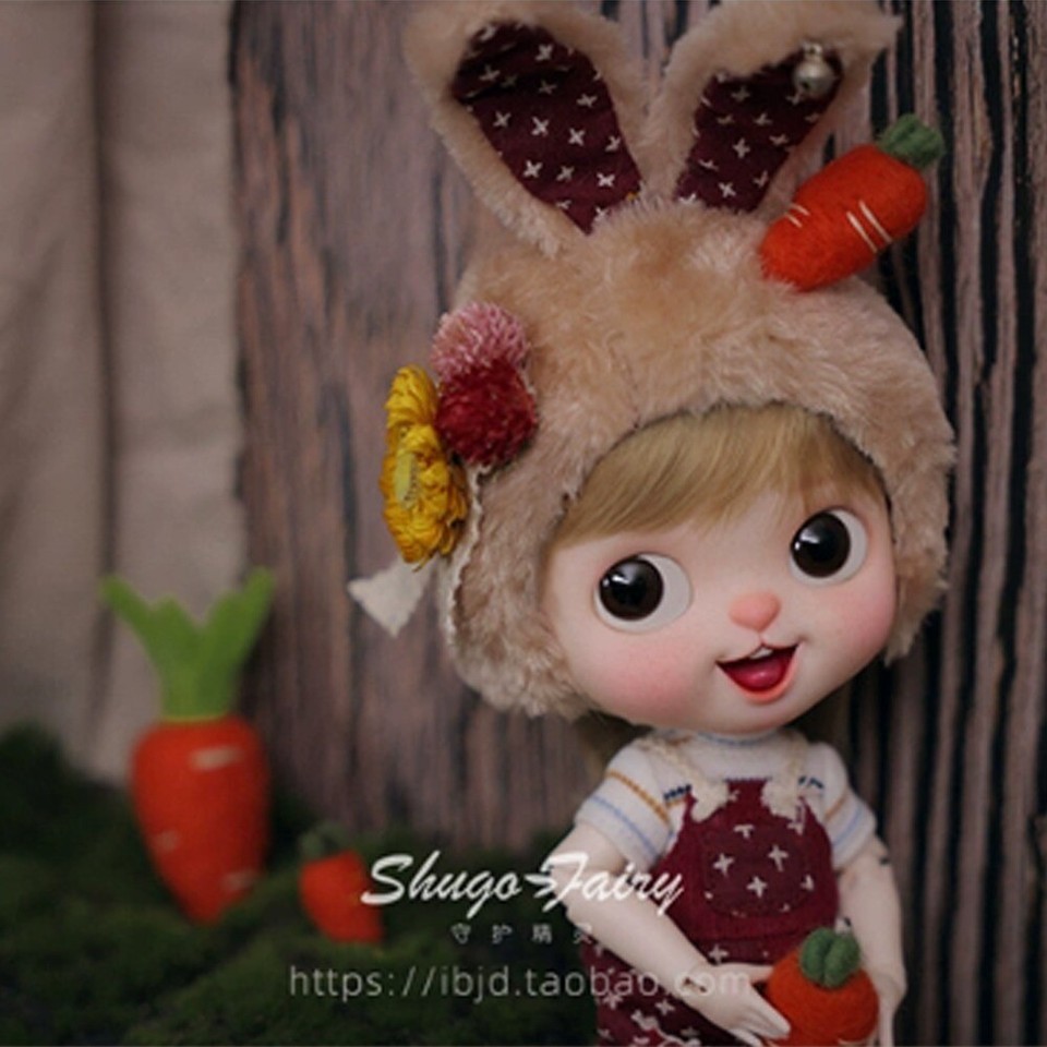 1/6 BJD SD Ball Jointed Dolls Resin Cute Rabbit Girl Dolls Full Set ...