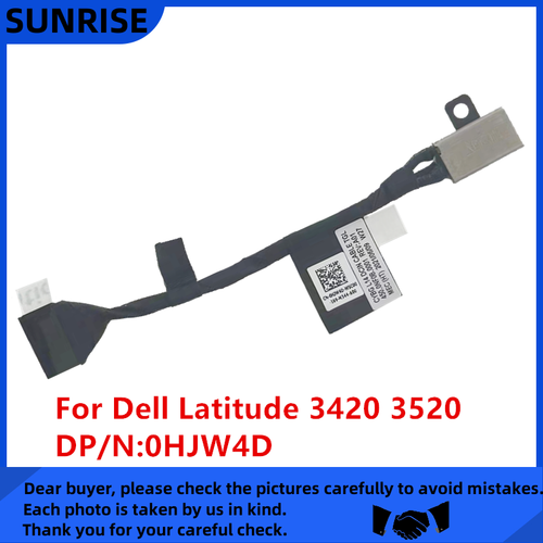 New For Dell Latitude 3420 3520 DC IN POWER JACK Cable Wire Line 0HJW4D ...