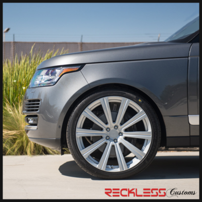 AVANT GARDE 24" VANGUARD SILVER CONCAVE WHEELS RIMS FITS RANGE ROVER ...