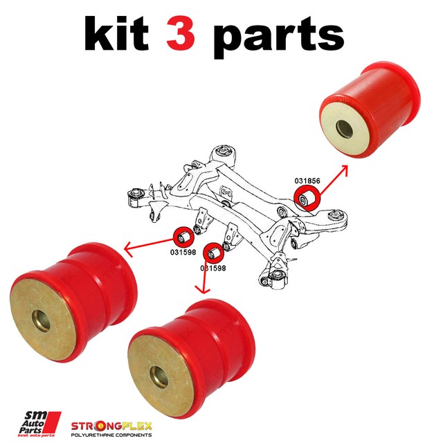 BMW M3 E90/e92/e93 Rear Differential Mounting Bush Kit 33312283384 ...