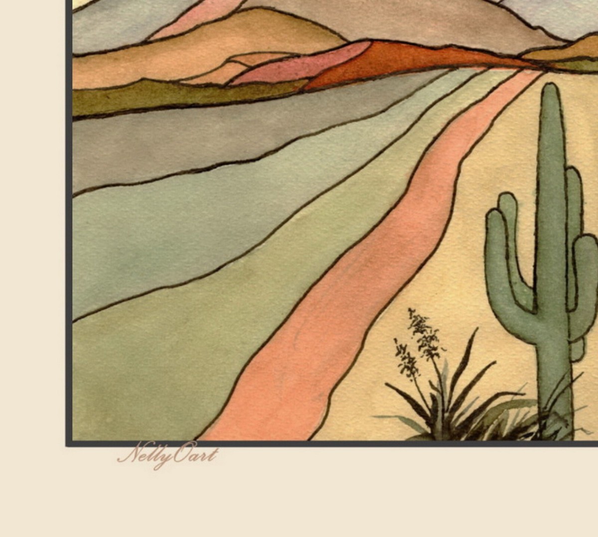 Saguaro Cactus Art