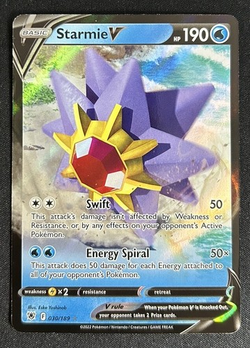 Starmie V 030/189 Astral Radiance Ultra Rare Pokemon TCG Card NM | eBay