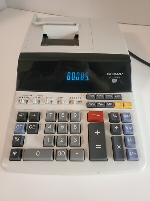 Sharp EL-1197PIII Heavy Duty Color Printing Calculator / Adding machine ...
