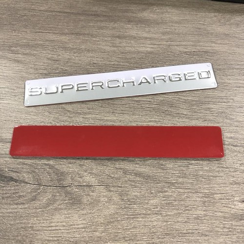 2Pcs Aluminium Supercharged Sport Rear Trunk Tailgate Emblem High ...