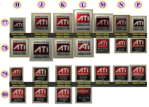 Laptop PC Sticker - ATI Radeon HD / ATI Mobility Radeon Graphics ...