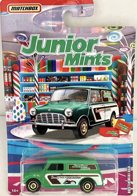 Matchbox JUNIOR MINTS Die-cast Car 1965 AUSTIN MINI VAN # 5/6 Toy Car ...