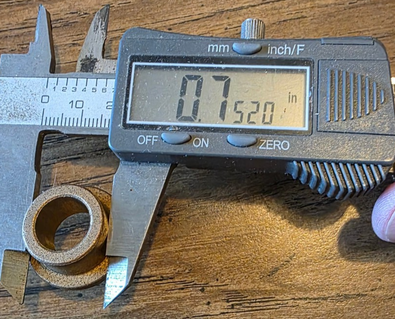 Oilite Flanged Bushing Bronze New 1/2 id x 3/4 od x 1/2" Brass Bearing ...