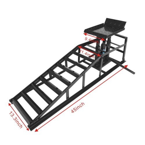3 T Low Profile Car Service Portable Car Lift Hydraulic Car Ramps Ramps ...