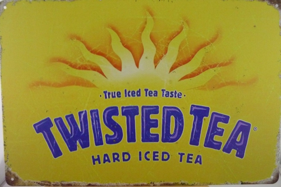 Twisted Tea Hard Iced Tea Retro Metal Tin Sign Bar Decor 12 x 8 | eBay