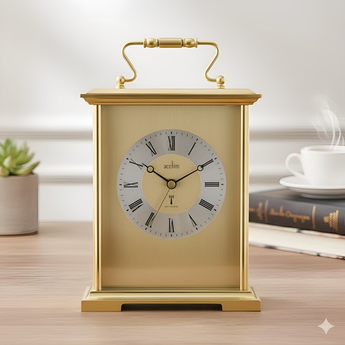 Acctim Gold-Tone Radio Controlled Quartz Carriage Clock | eBay UK