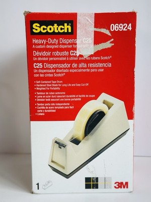 Scotch Heavy-Duty Weighted Desktop Tape Dispenser C25 Plastic Putty ...