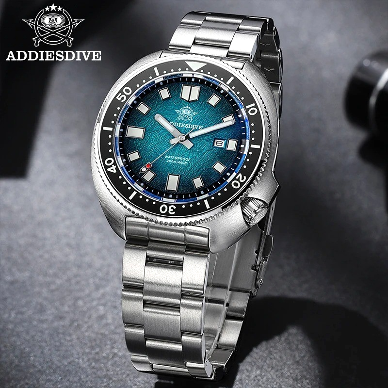 44MM ADDIESDIVE Tuna Quartz Watch Men's 200M Waterproof Stainless ...