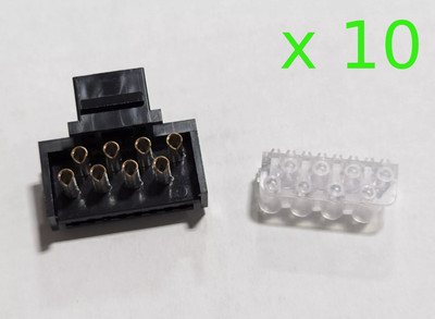 10 pieces - AMP 554578-1 Connector 8 Pin Keystone - AMP Barrel ...