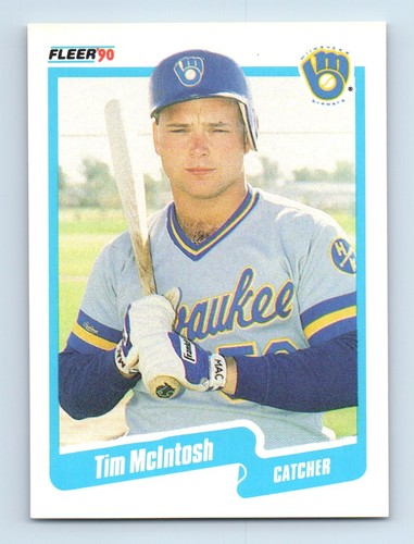 1990 Fleer Tim McIntosh Rookie Milwaukee Brewers #329 | eBay