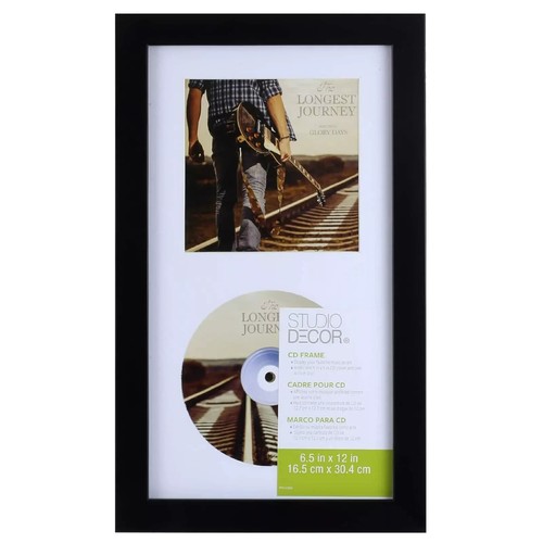 6.5" x 12" Black CD Display Case by Studio Décor Frame and Preserve CD ...