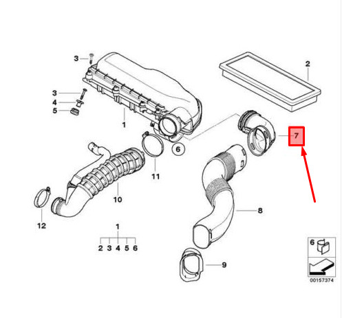 OEM BMW R55 R55N R56 R56N R57 AIR INLET INTAKE MANIFOLD 13712753082 ...