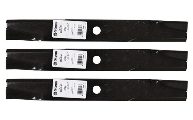 3 Hi-Lift Blades fit John Deere AM31100 M41967 LT166 120 Lesco 050335 ...