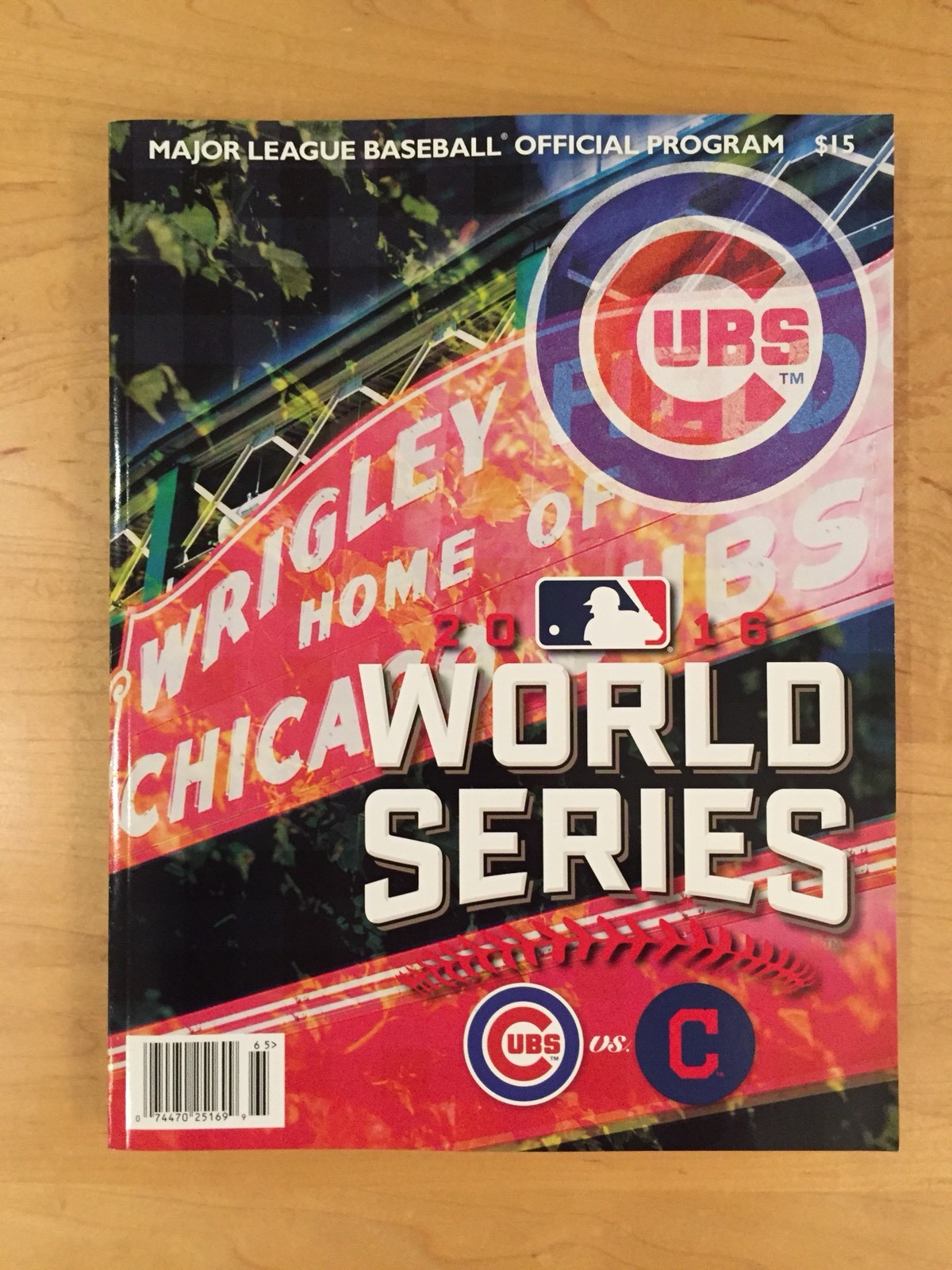 2016 NLCS and World Series Programs Chicago Cubs Wrigley Field Program ...