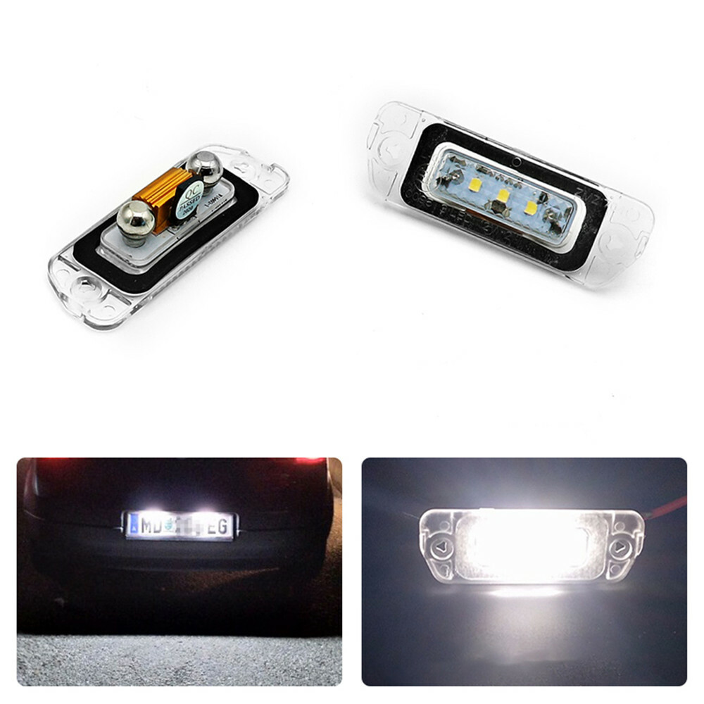 LED License Plate Lights For For Mercedes Benz W164 X164 W251 ML GL R ...