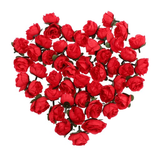 50PCS Artificial Roses Bulk Face Roses Wedding Silk Flowers Crafts | eBay