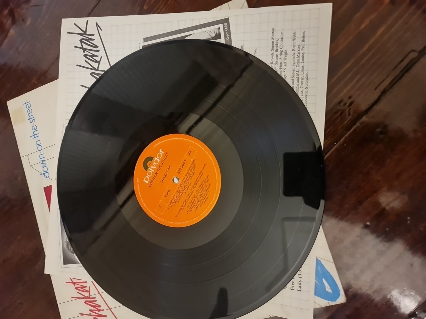 Down On The Street By Shakatak Vinyl LP Lyrics Inlay 12" Free Post 1984 ...