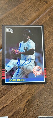 1985 DONRUSS SIGNED AUTO ROOKIE CARD JOSE RIJO NEW YORK YANKEES REDS A ...