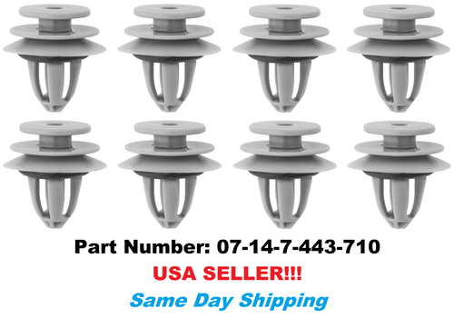 8 NEW ROCKER MOULDING CLIPS! FITS 2015-2018 BMW X1 X3 & X4 07-14-7-443 ...