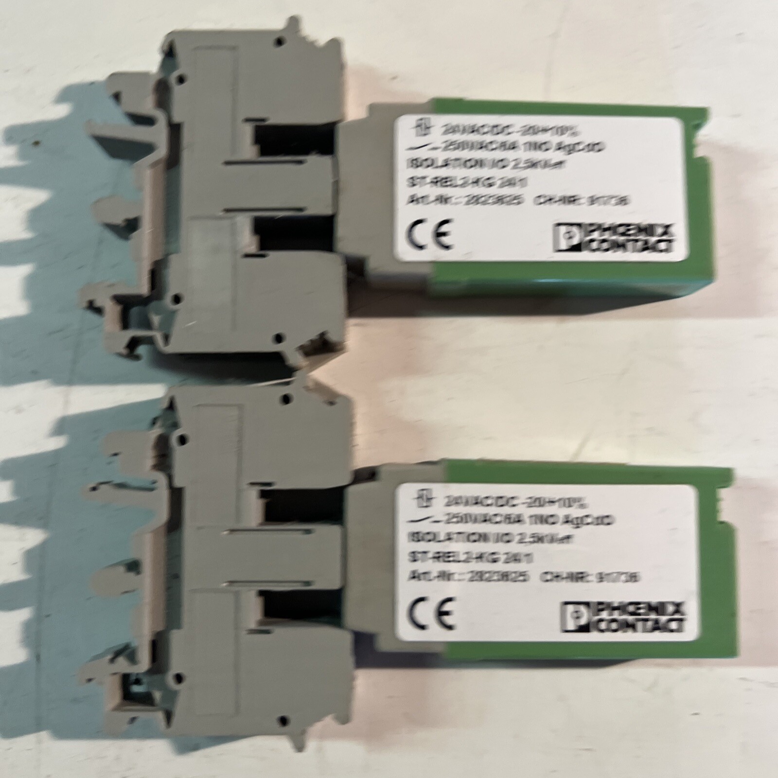 2-Phoenix Contact ST-REL2-KG 24/1 Relay 2823625 on Phoenix D-UDK-RELG ...