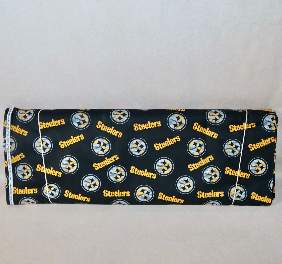 Pittsburgh Steelers ~ Camo Logo Pattern NFL Cotton Fabric 1/4 Yard 9” X ...
