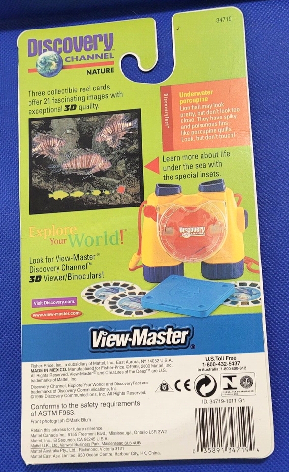 SEALED Discovery Kids Creatures of the Deep Exploration view-master 3 ...