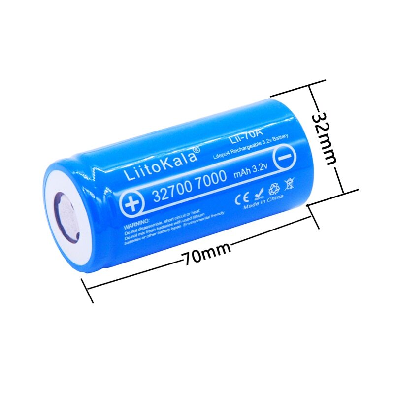 3.2v 7Ah 32700 Lifepo4 Rechargeable Battery for Battery Pack Electric ...