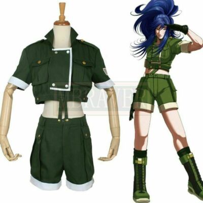 The King of Fighter KOF Leona Heidern Cosplay Costume Custom Made &T | eBay
