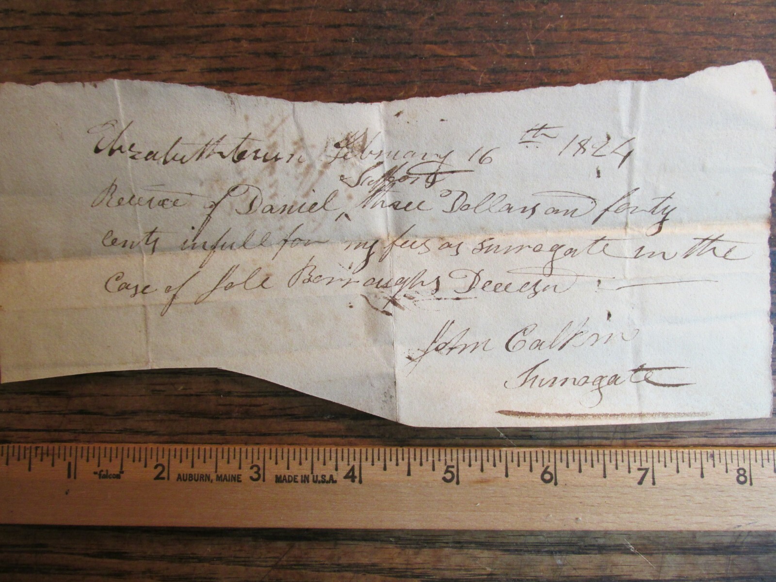 Antique Ephemera 1824 Handwritten Signed Promissory Note Elizabethtown ...